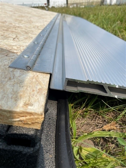 Aluminum Ramp Extension With Hinge - 56"